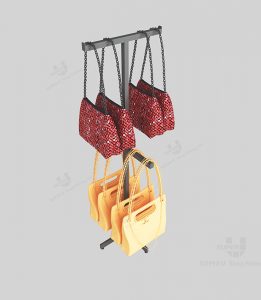 Store Metal 2 Way Bag Display Rack Hanging Fixtures - Boutique Store ...