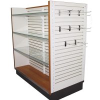 Wooden Display Showroom Furniture Clothing Gondola For Retail Stores ...