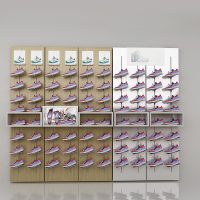 Wall Mounted Shelves Sport Shoe Display Stand - Boutique Store Fixtures ...